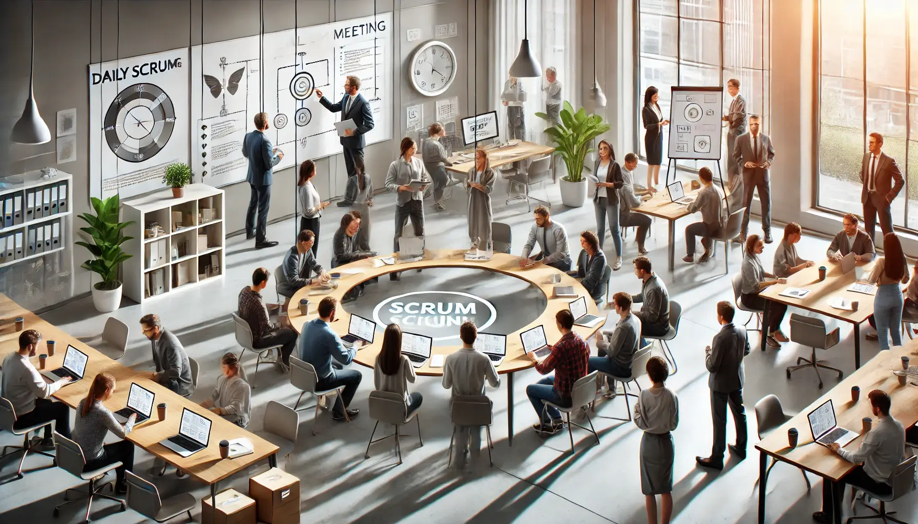 Answering: "How is management that is external to the Scrum Team ...